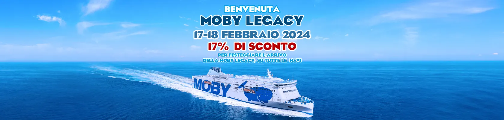 La nuova nave Moby Legacy entra in famiglia | Moby